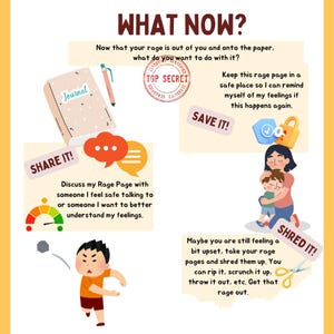 ADHD Kids Printables: Journals, Rage Pages, Anger Management, and ...