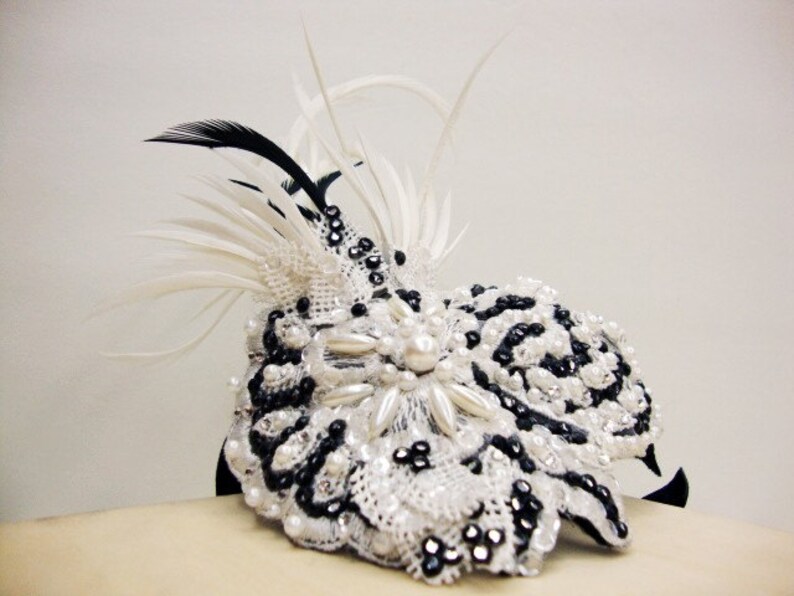 GUN METAL Rhinestone Beaded Jewel Applique Millinery - Etsy