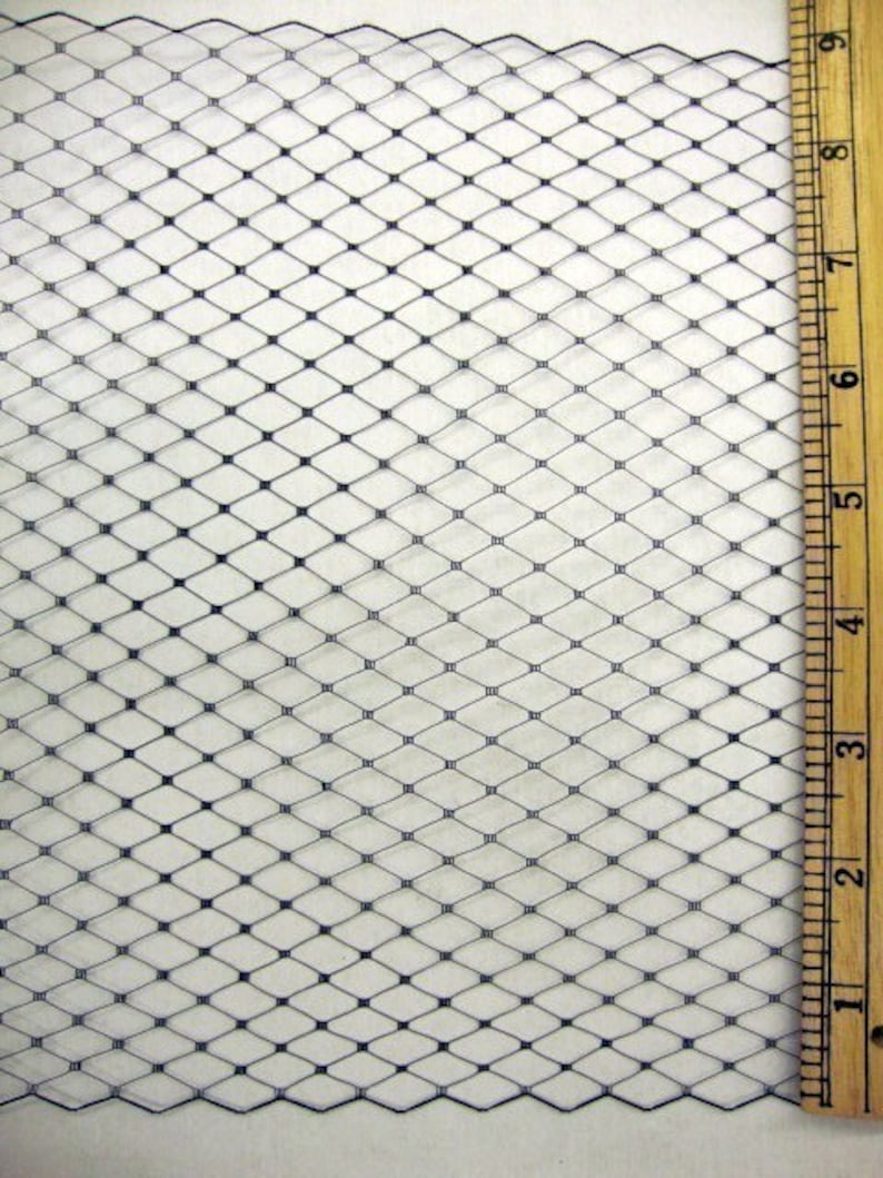 French Netting / Black / 9 Inches Wide / 1 Yard - Etsy