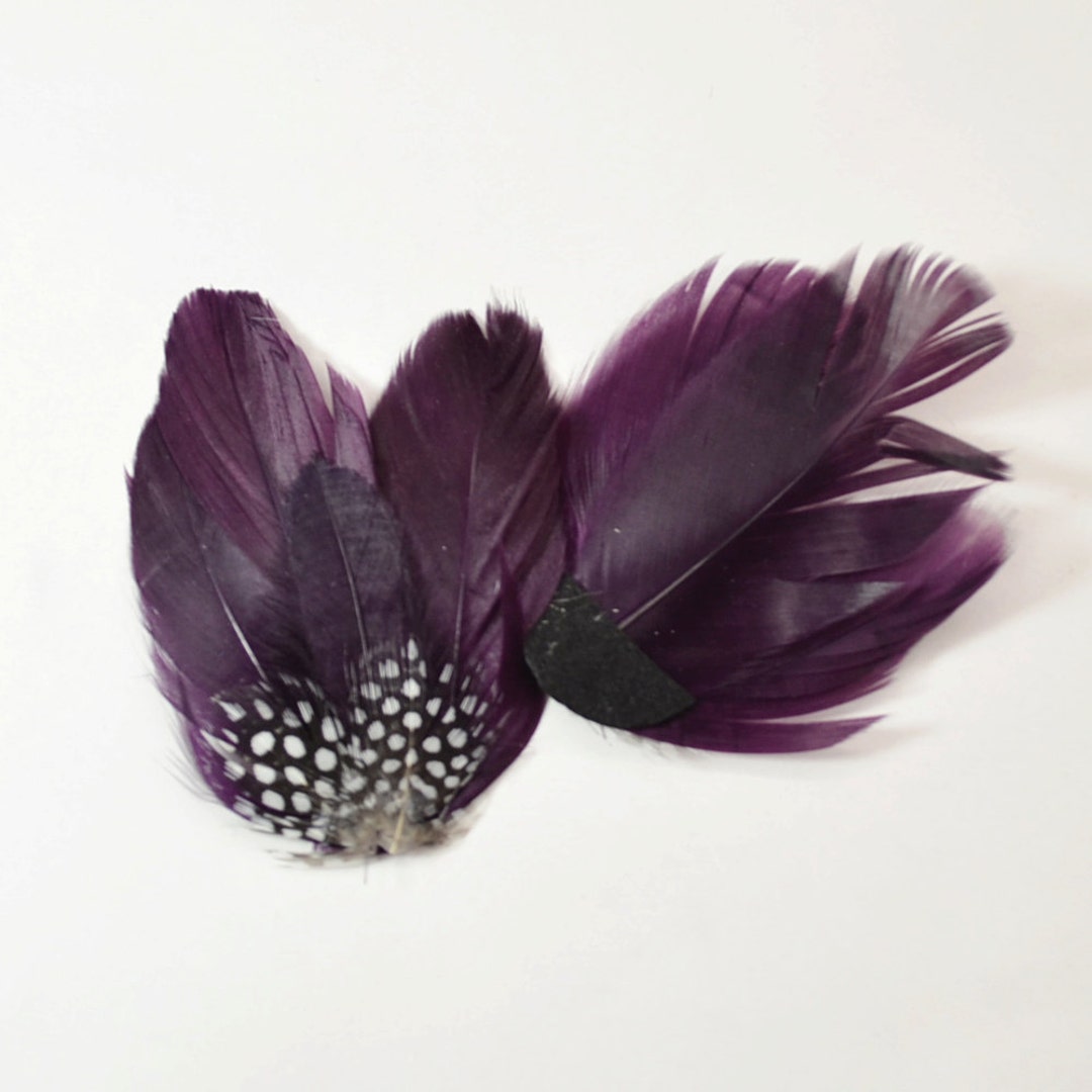 Guinea Goose Feather Pad - Deep Purple #11 - Etsy