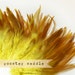 50 Pcs+ - Rooster Saddle Feathers - 2 Inch Strip - Two-tone, Pointy Tip ...