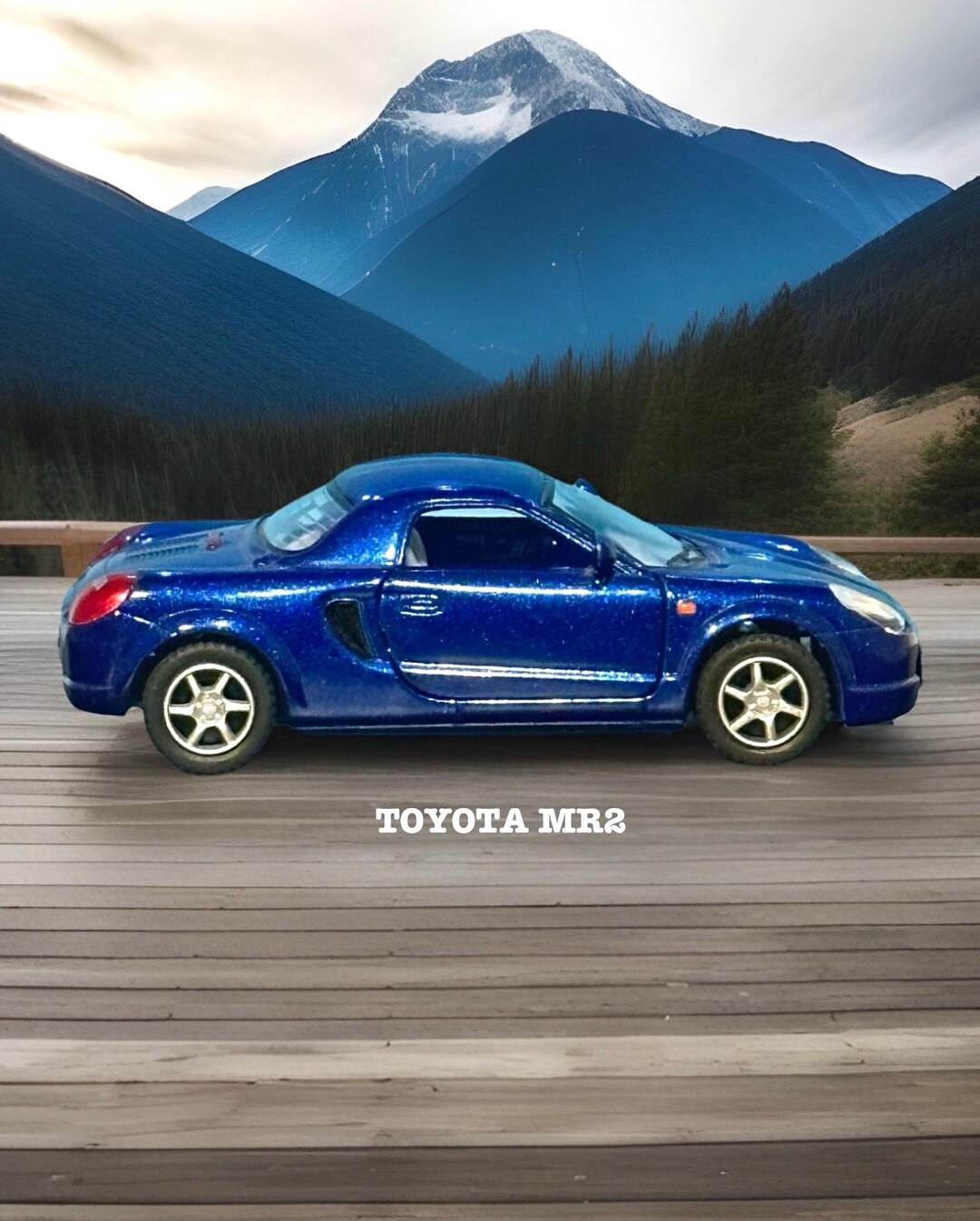 KINSMART Toyota MR2 Diecast Model, Metallic Blue, 1:32 Scale - Etsy