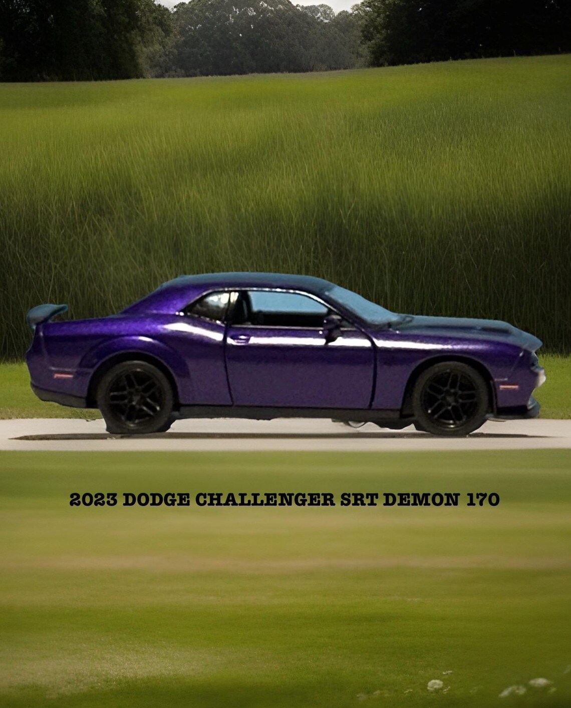 KINSMART Dodge Challenger SRT Demon 170 Scale 1:40 Model in Metallic ...