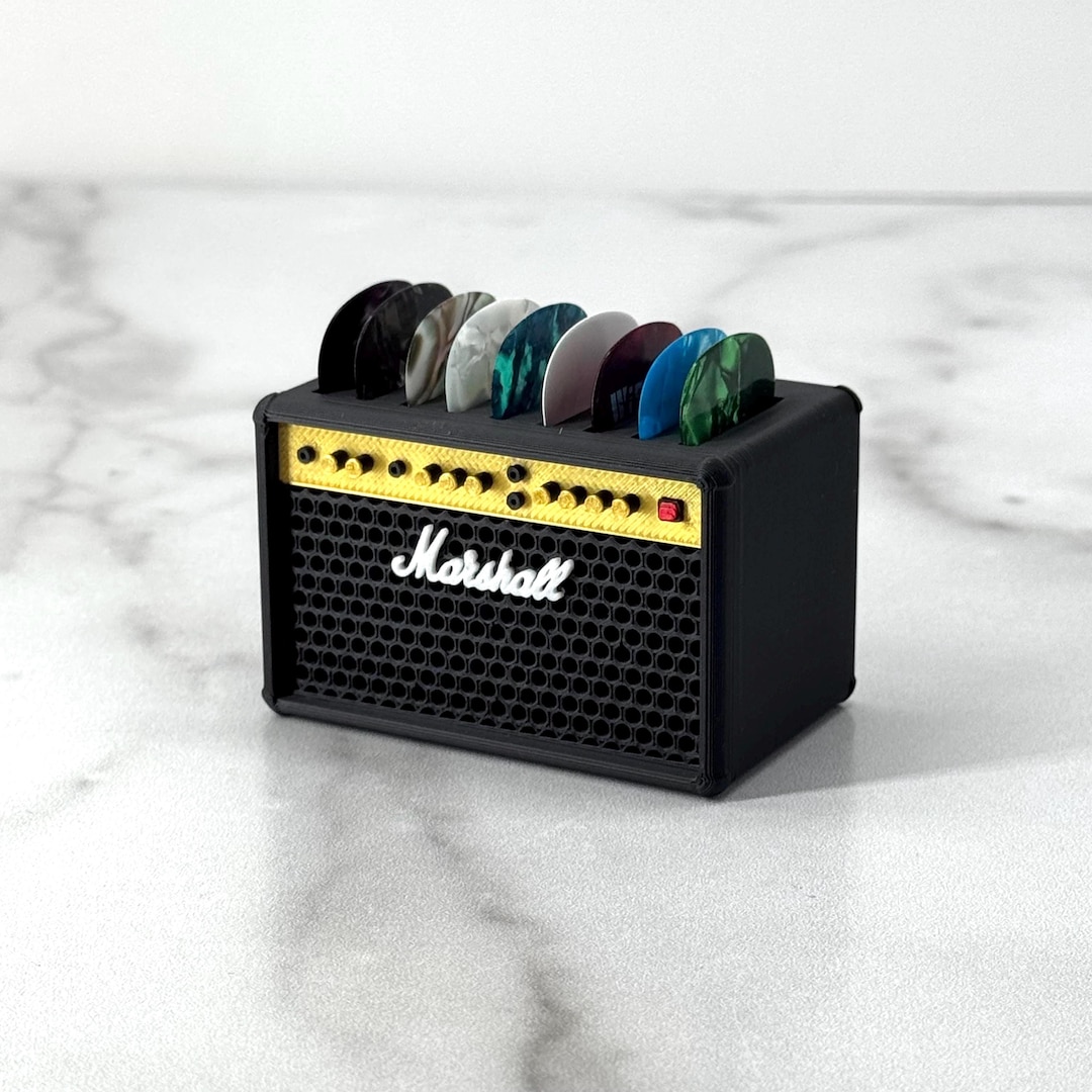 Marshall Guitar Amp 9 Pick Holder Plectrum Display Gift for Musicians ...