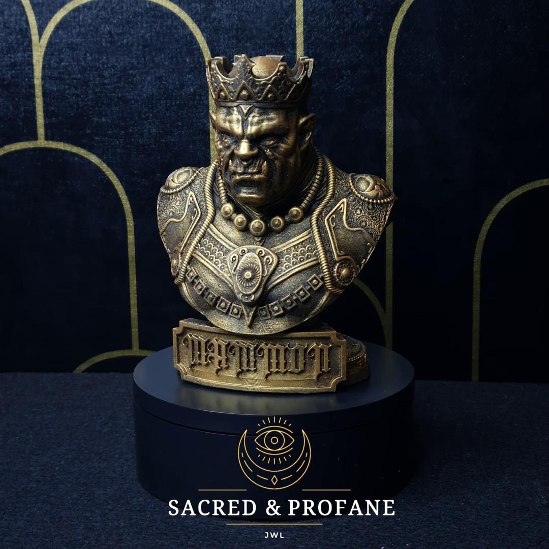 MAMMON BUSTO - Demon of Wealth - Demon - Altar - Pagan - Decoration ...