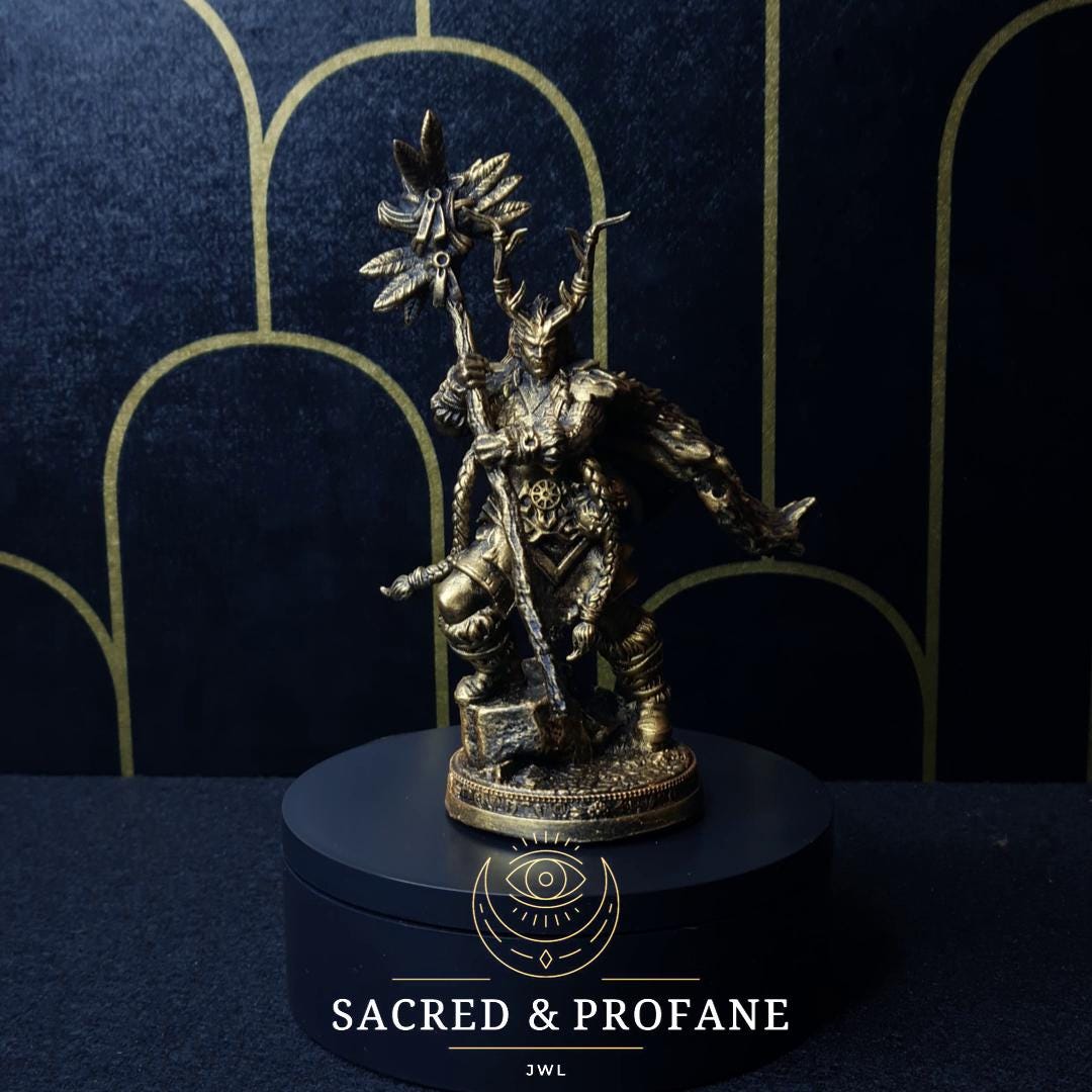 CERNUNNOS - CELTIC GOD - Mythology - Statue - Horned God - Gaul - Deity ...