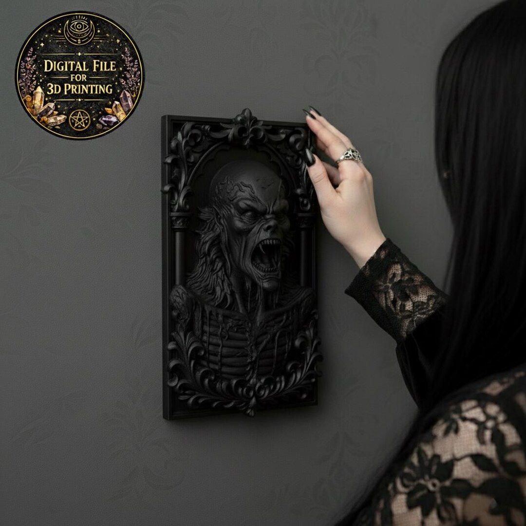 Swamp Monster – STL File for 3D Printing | Dark Gothic Horror Wall ...