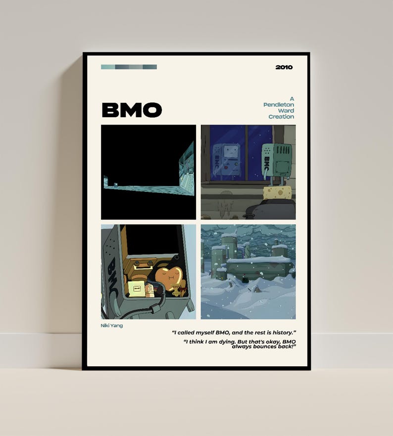 Adventure Time Poster - BMO, Digital Download, Unique Wall Art, Wall ...