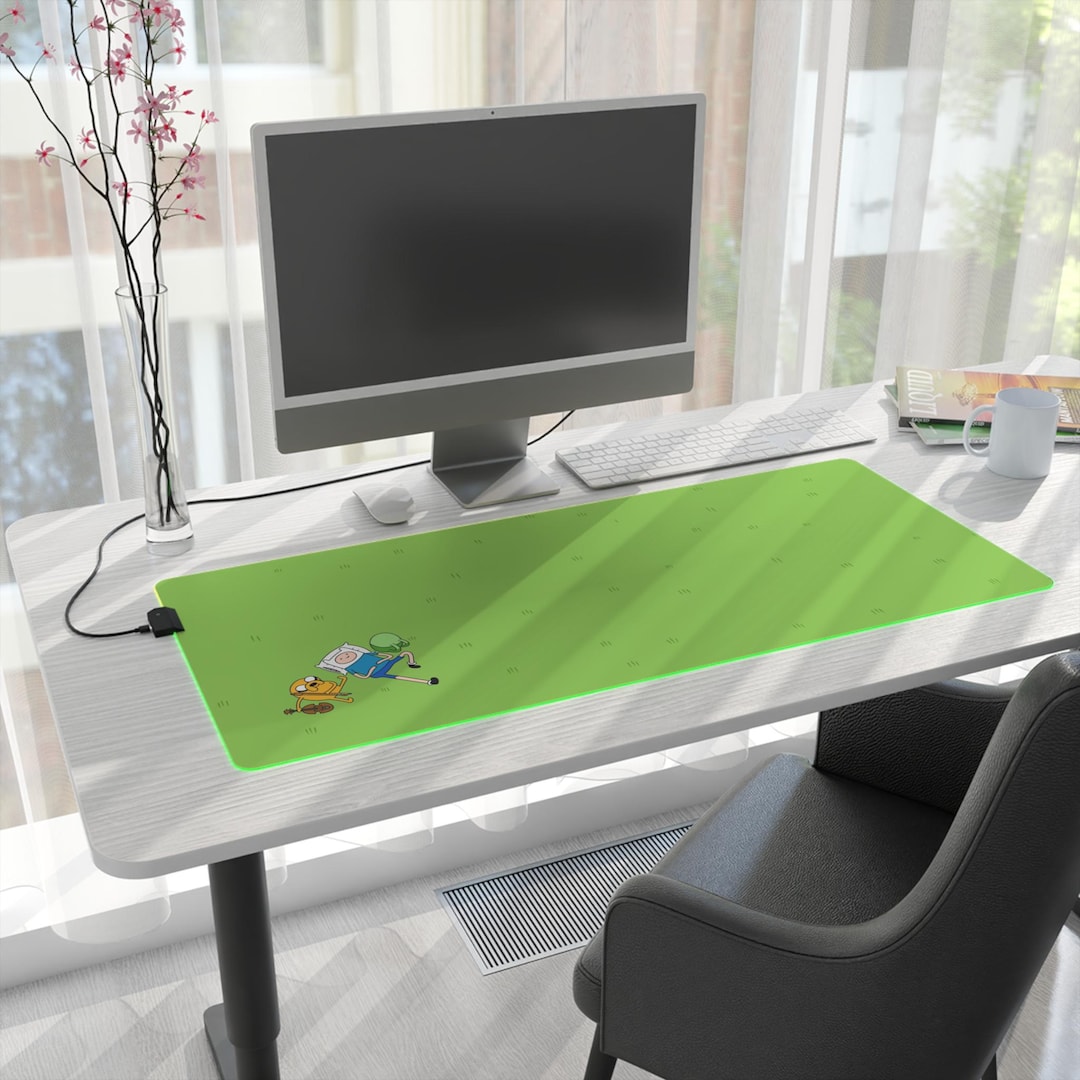 Adventure Time RGB Gaming Mouse Pad: Finn and Jake LED Desk Mat - Etsy