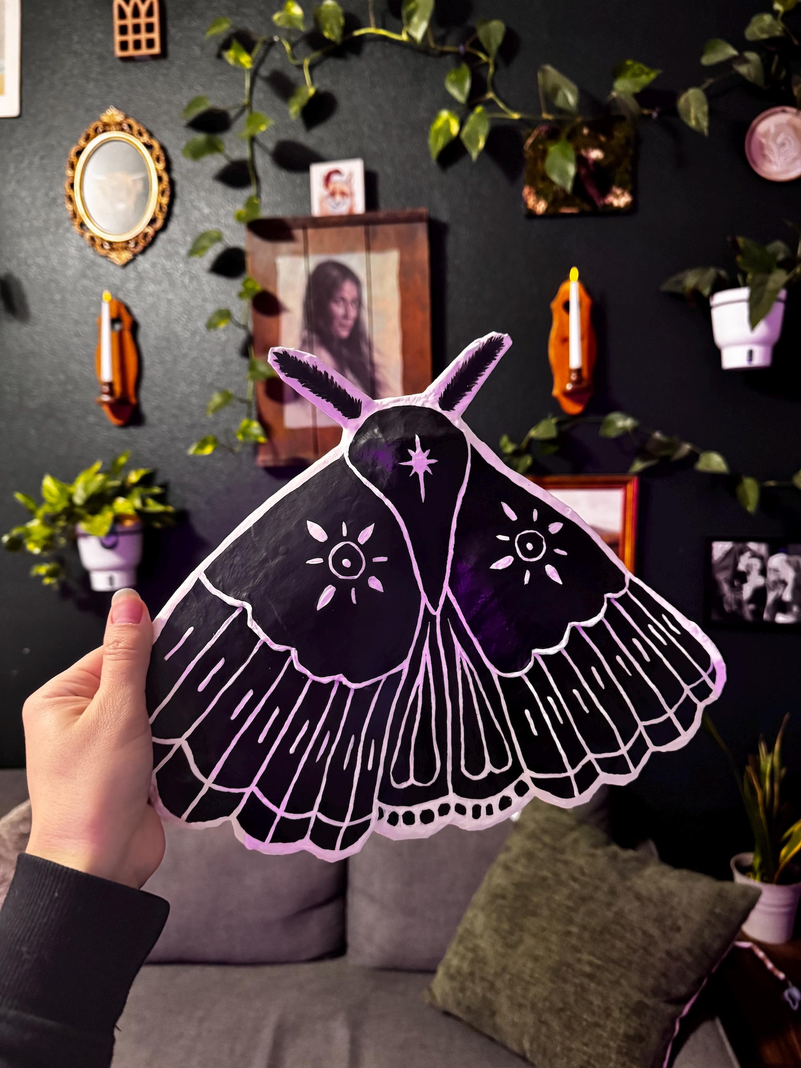 Paper Mache Moth Wall Décor - Etsy