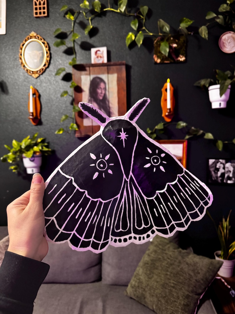 Paper Mache Moth Wall Décor - Etsy