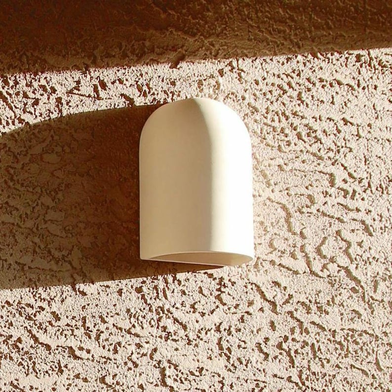7in Wall Light - Half Dome Wall Light, Handmade - Dimmable - Accent ...