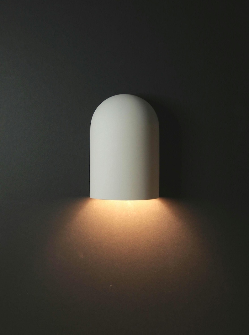 7in Wall Light - Half Dome Wall Light, Handmade - Dimmable - Accent ...