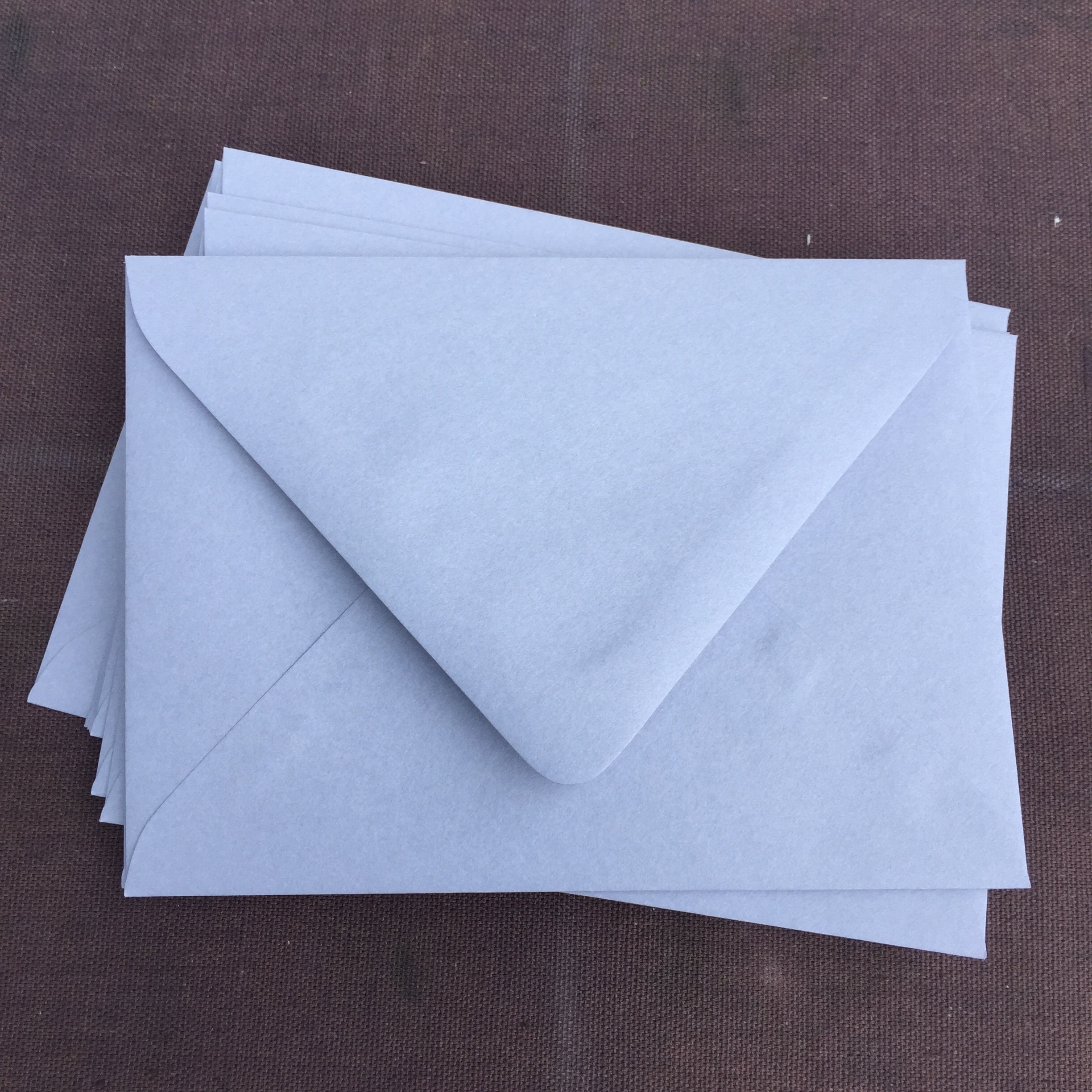 Handmade Paper Cards With Envelopes Deckled Edge Folded Note - Etsy