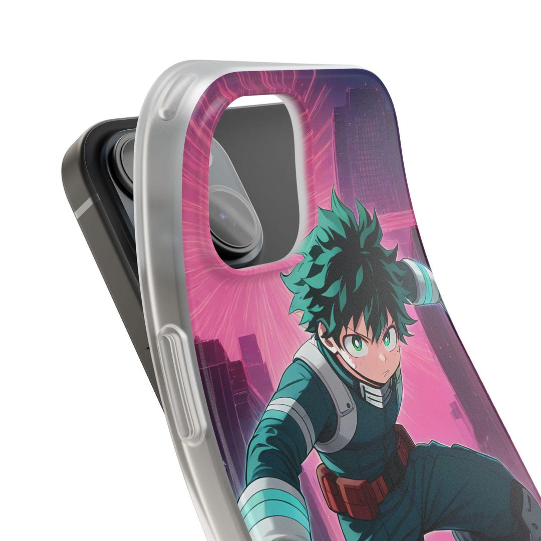 Izuku Midoriya deku Anime Cyberpunk Phone Case for iPhone 16 15 14 13 ...