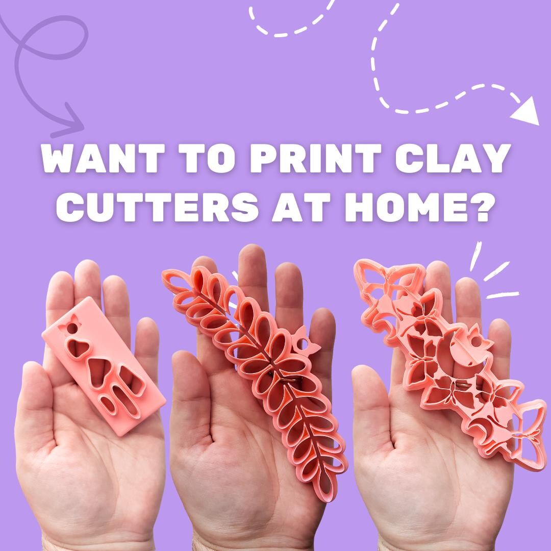 Intro to 3D Printing Polymer Clay Earring Cutters|how to Print Clay ...