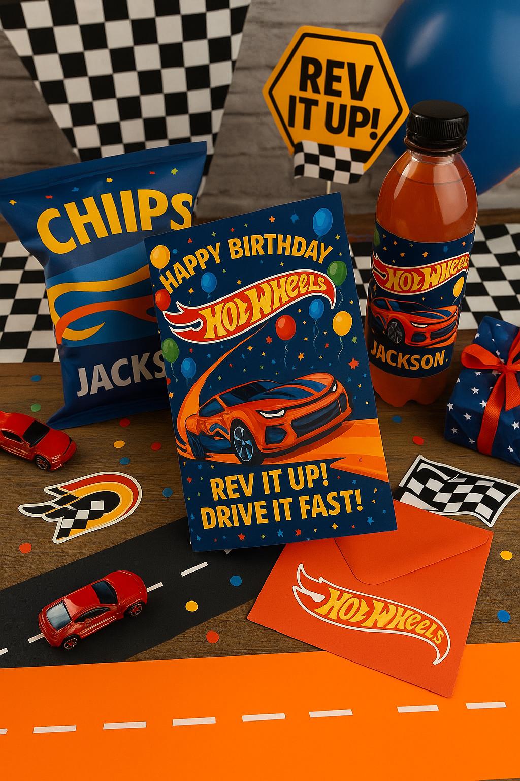 Race Car Birthday Card | Racing Party Printable | Editable PDF in 5 ...