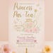 Princess Tea Party Invitation | Editable Canva Template | Pink Bow ...