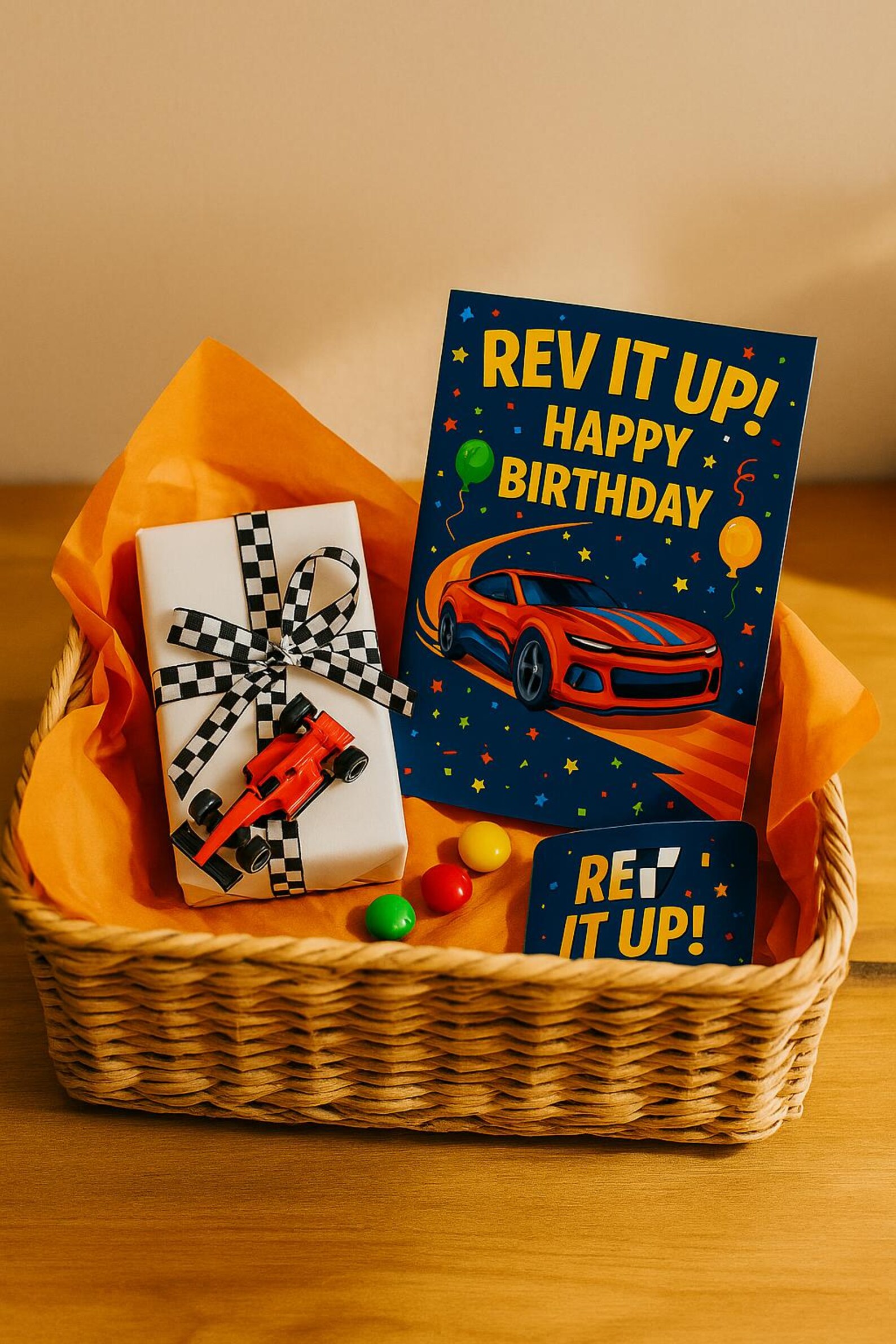 Race Car Birthday Card | Racing Party Printable | Editable PDF in 5 ...