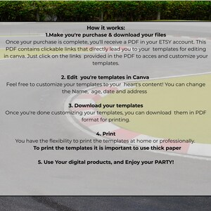 Race Car Birthday Gift Tags | Editable Canva Template | Digital ...