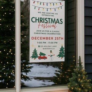 Editable Christmas Flyer Bundle | Printable Holiday Festival Posters ...