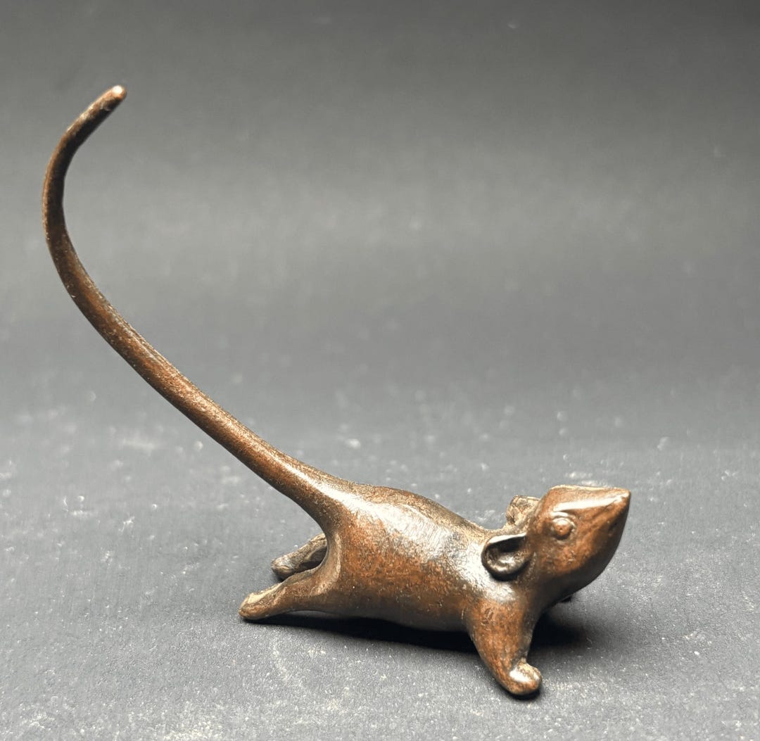 Decor Crafts Decor Figurines and Statues Brass Mouse Statue Paperweight ...