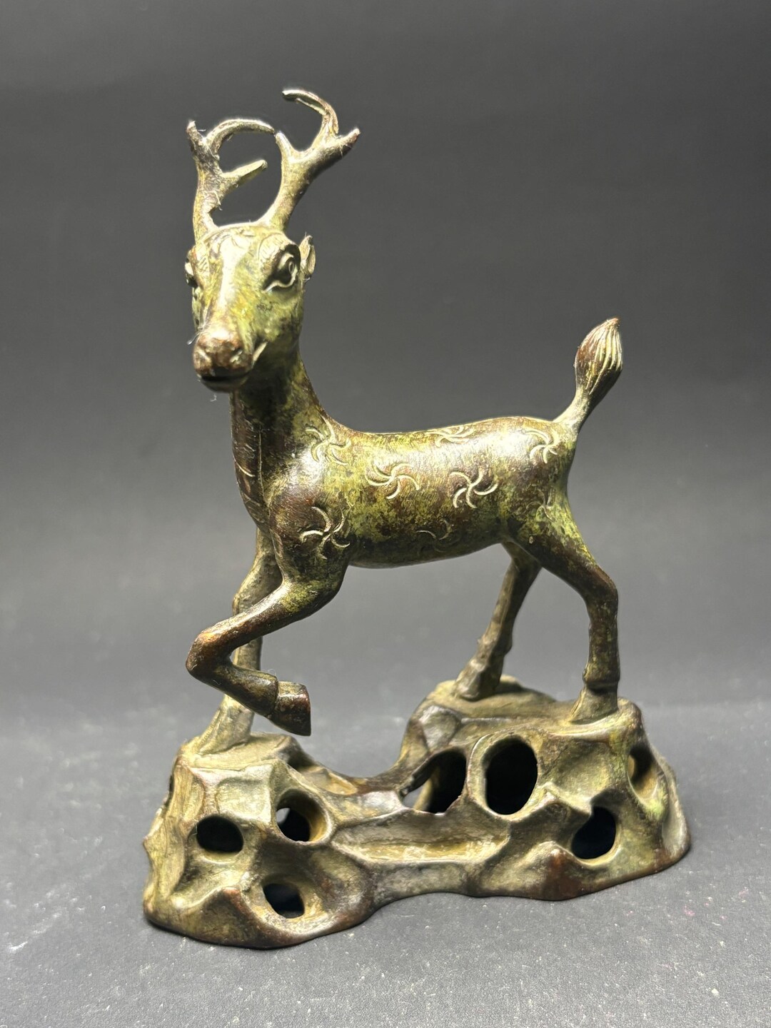 Decor Crafts Decor Figurines and Statues Brass Sika Deer Paperweight ...