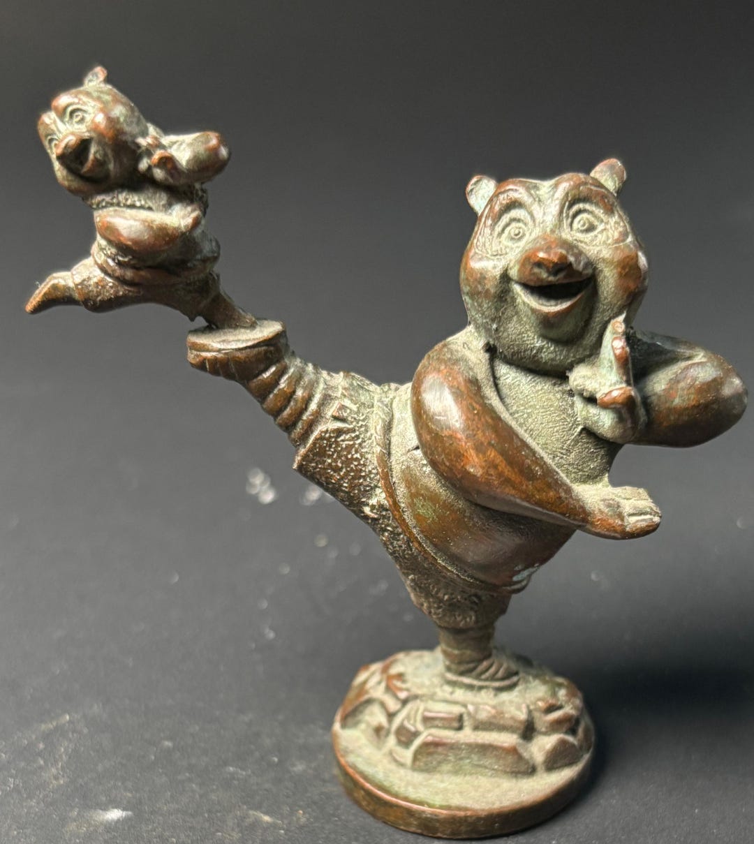 Vintage Collectible Bronze Sculpture Acrobatic Bear Collection ...