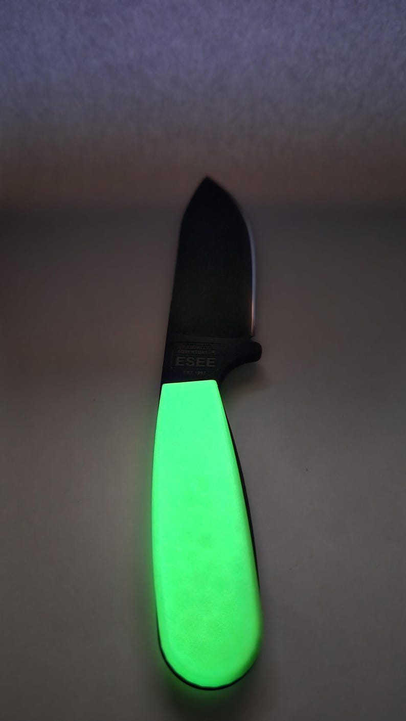 Ka-bar Becker Bk-14/ Eskabar/ Esee/ Handle/ Scales / Fluorescent / Glow ...