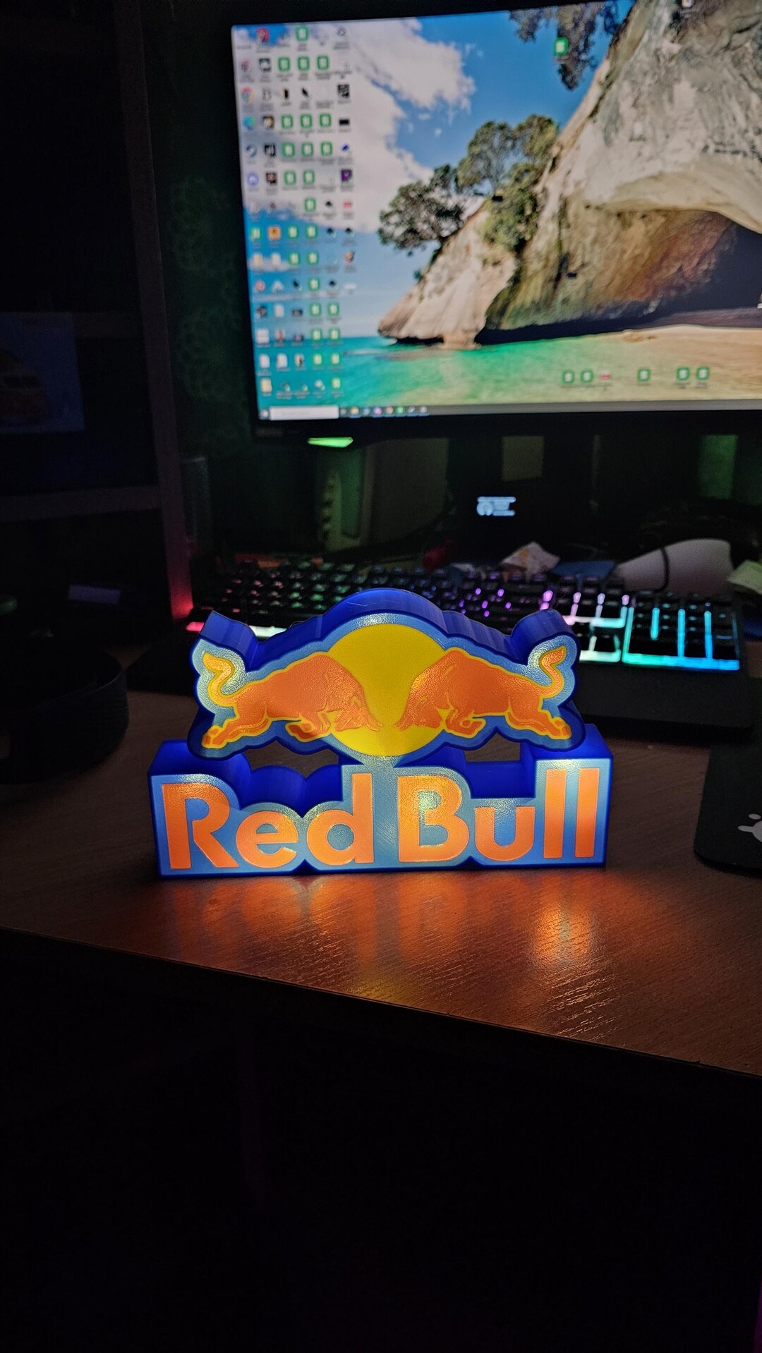 Red Bull Lamp / Night Light. - Etsy