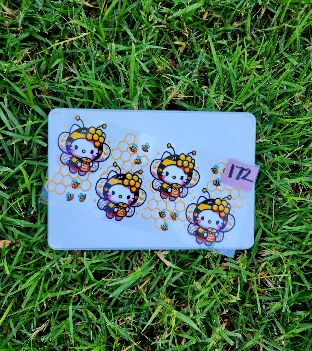 Hello Kitty Bee UV DTF 16oz Cup Wrap – Kawaii Tumbler Decal - Etsy