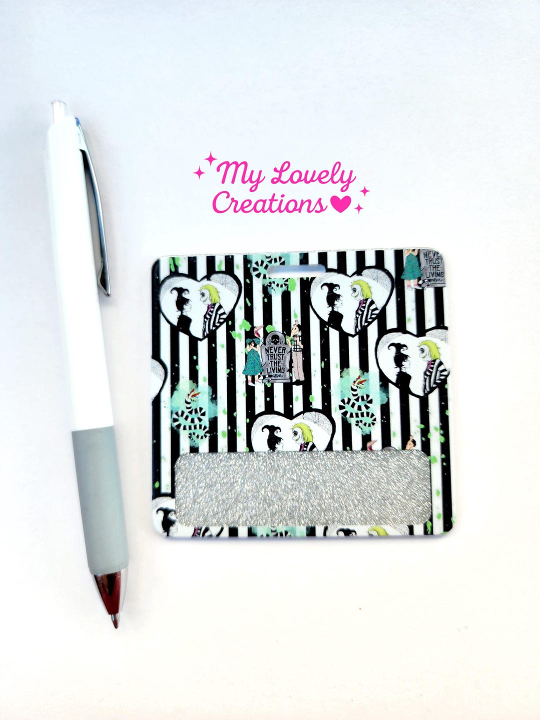 Badge Buddy ID Holder | Horizontal ID Badge Backer for Work - Etsy