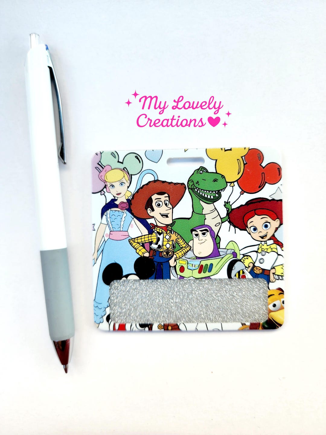 Badge Buddy ID Holder | Horizontal ID Badge Backer for Work - Etsy