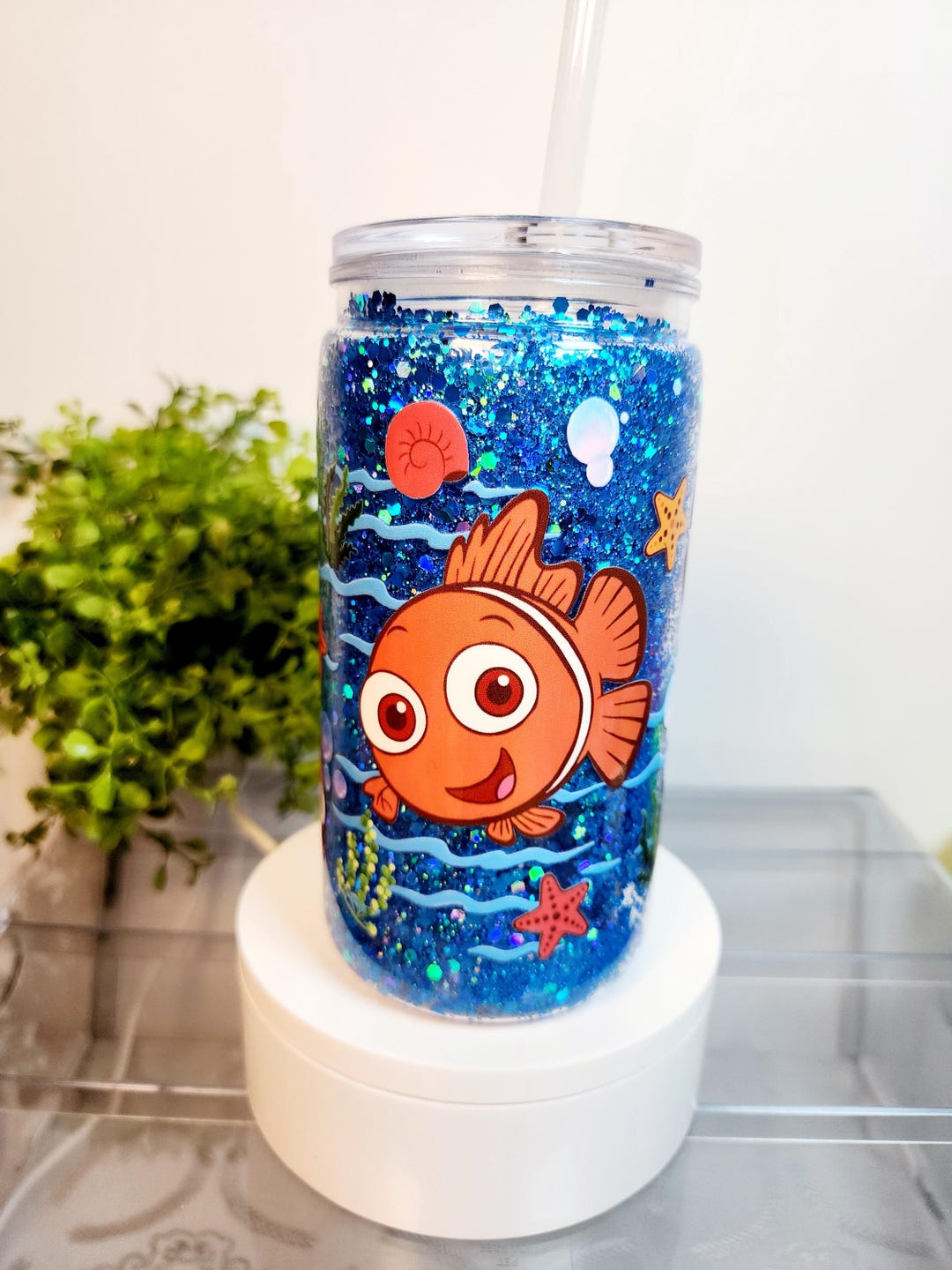 Nemo Acrylic Cup/tumbler/can, (16 Oz.) Comes With Lid and Straw - Etsy