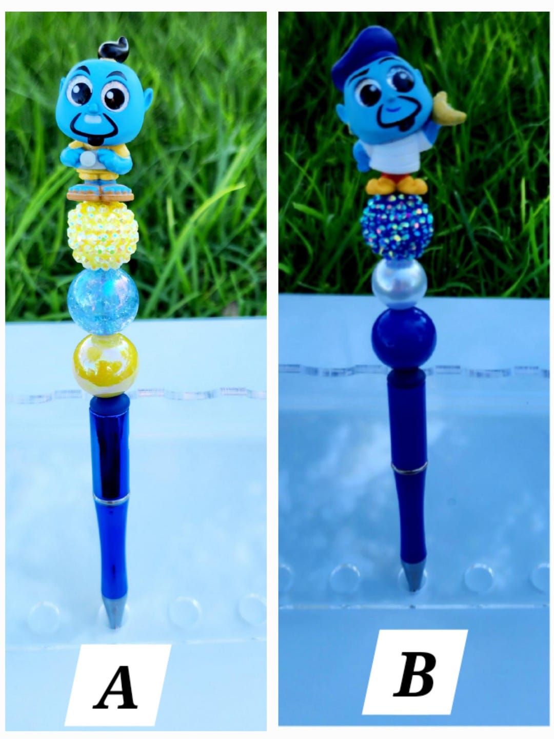 Character Beaded Pen, Aladdin, Jasmine, Genie - Etsy