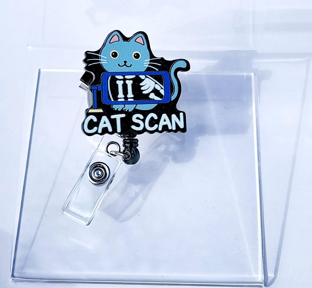Cute Acrylic Badge Reel, Nurse ID Badge Holder, Teacher Work Badge Clip ...
