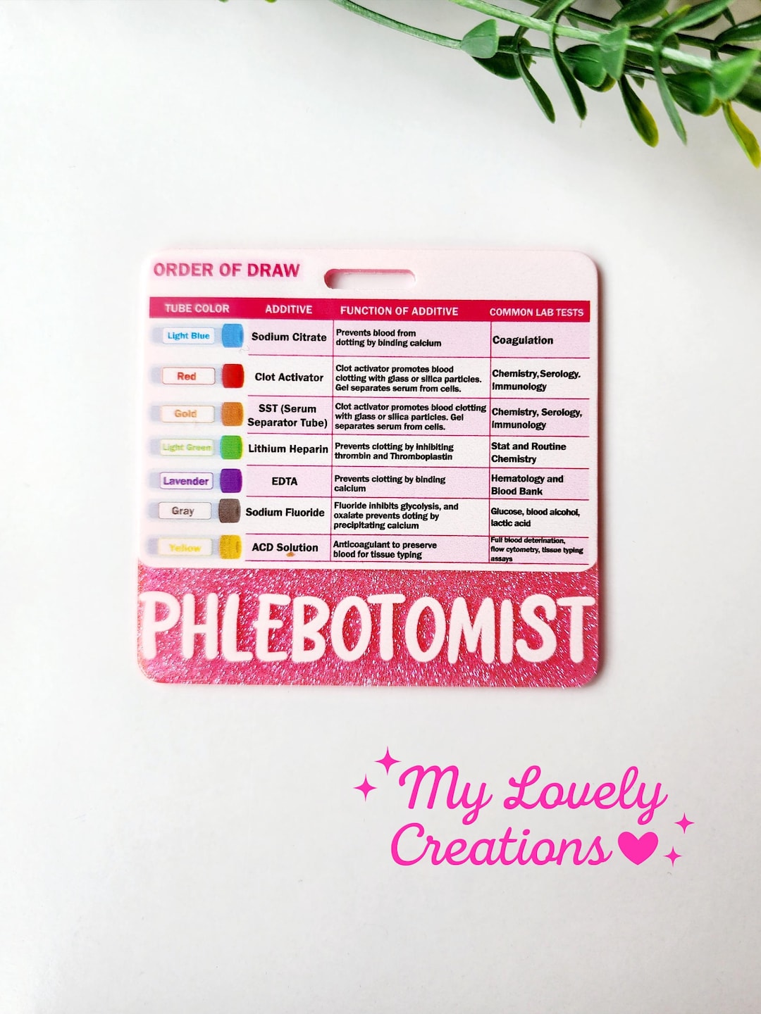 Phlebotomist Badge Buddy ID Card Holder, Work Accessory - Etsy