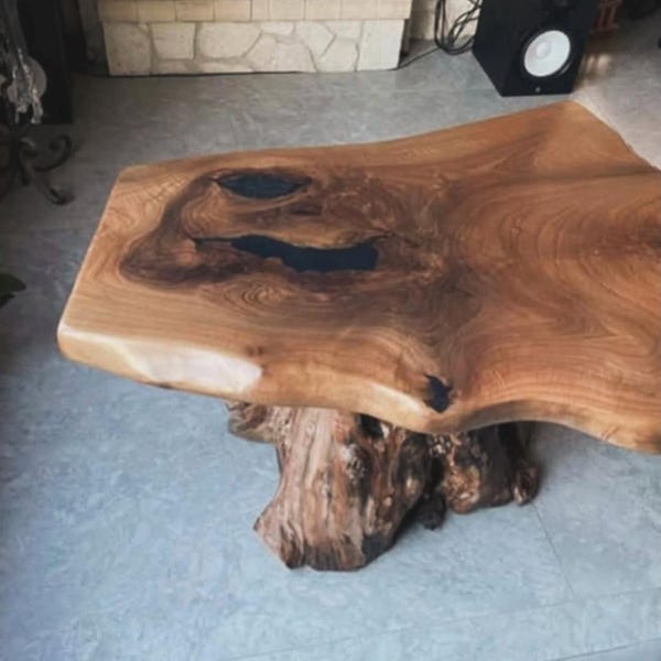 Tree Slab Coffee Table - Etsy UK