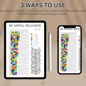 Printable Annual Reading Tracker Reading Journal Book Tracker Reading ...