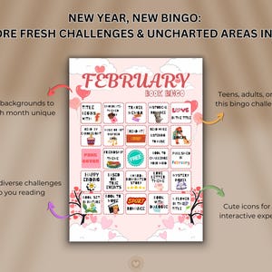 12 Month Bingo Challenge BUNDLE A Printable Bingo Reading Challenge ...