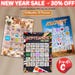 12 Month Bingo Challenge BUNDLE A Printable Bingo Reading Challenge ...