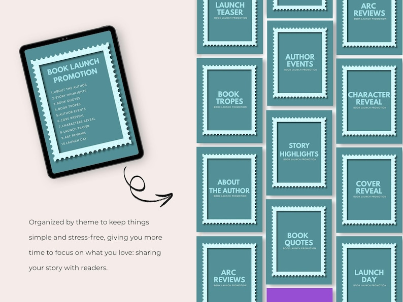 Indie Author Canva Templates Book Launch Instagram Kit Book Marketing ...