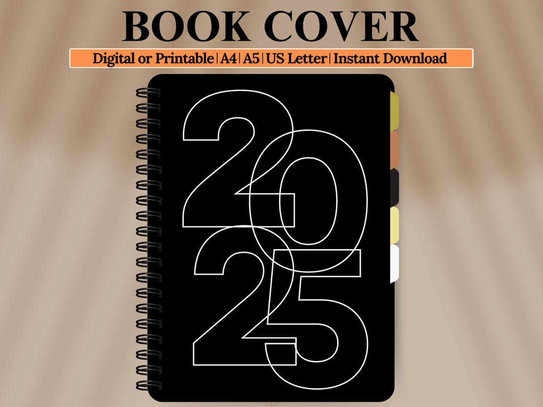 2025 Cover Page - 2025 Journal Page - PRINTABLE Minimalist Title Page ...