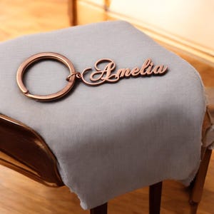 Personalized Name Keychain for Women and Men – Stainless Steel Custom ...