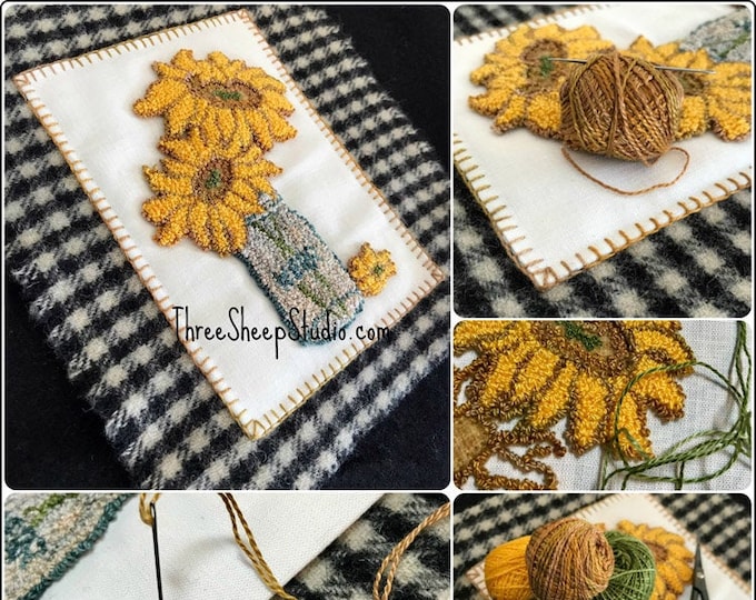 Simply Sunflowers Punch Needle Pattern PN546 - Etsy