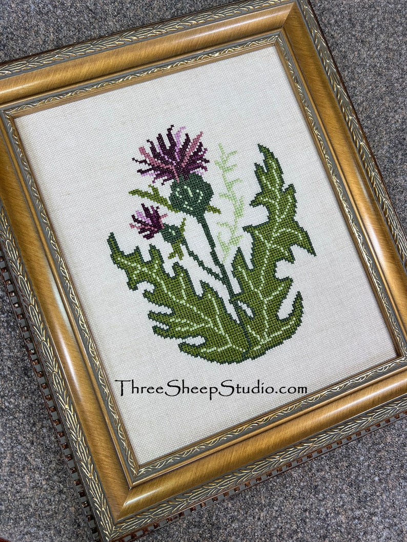 Scottish Thistle - Cross Stitch Pattern - CS46 - Counted Cross Stitch ...