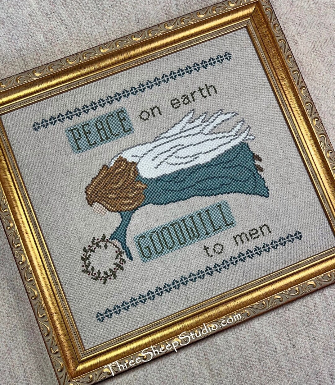 Peace and Goodwill - Cross Stitch Pattern - CS61 - Counted Cross Stitch ...