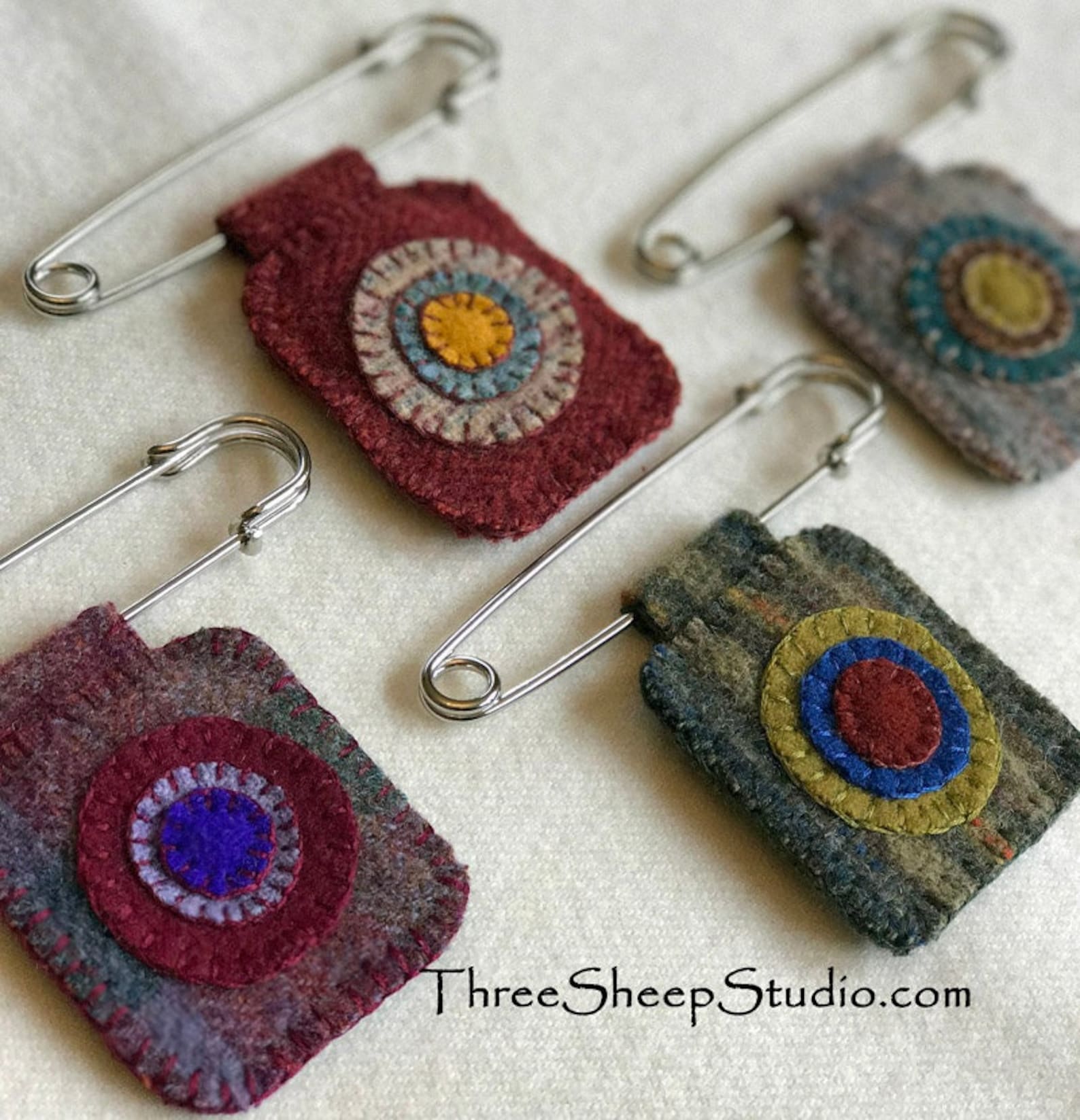 Wool Penny Pin Pattern WA108 - Etsy