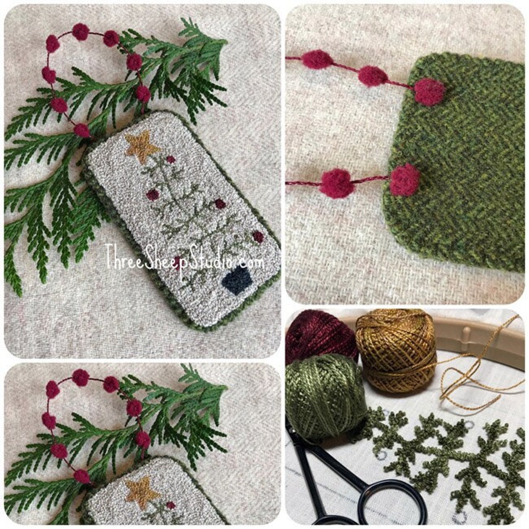 Feather Tree - Punch Needle Pattern - #PN611 - Needlepunch Embroidery ...