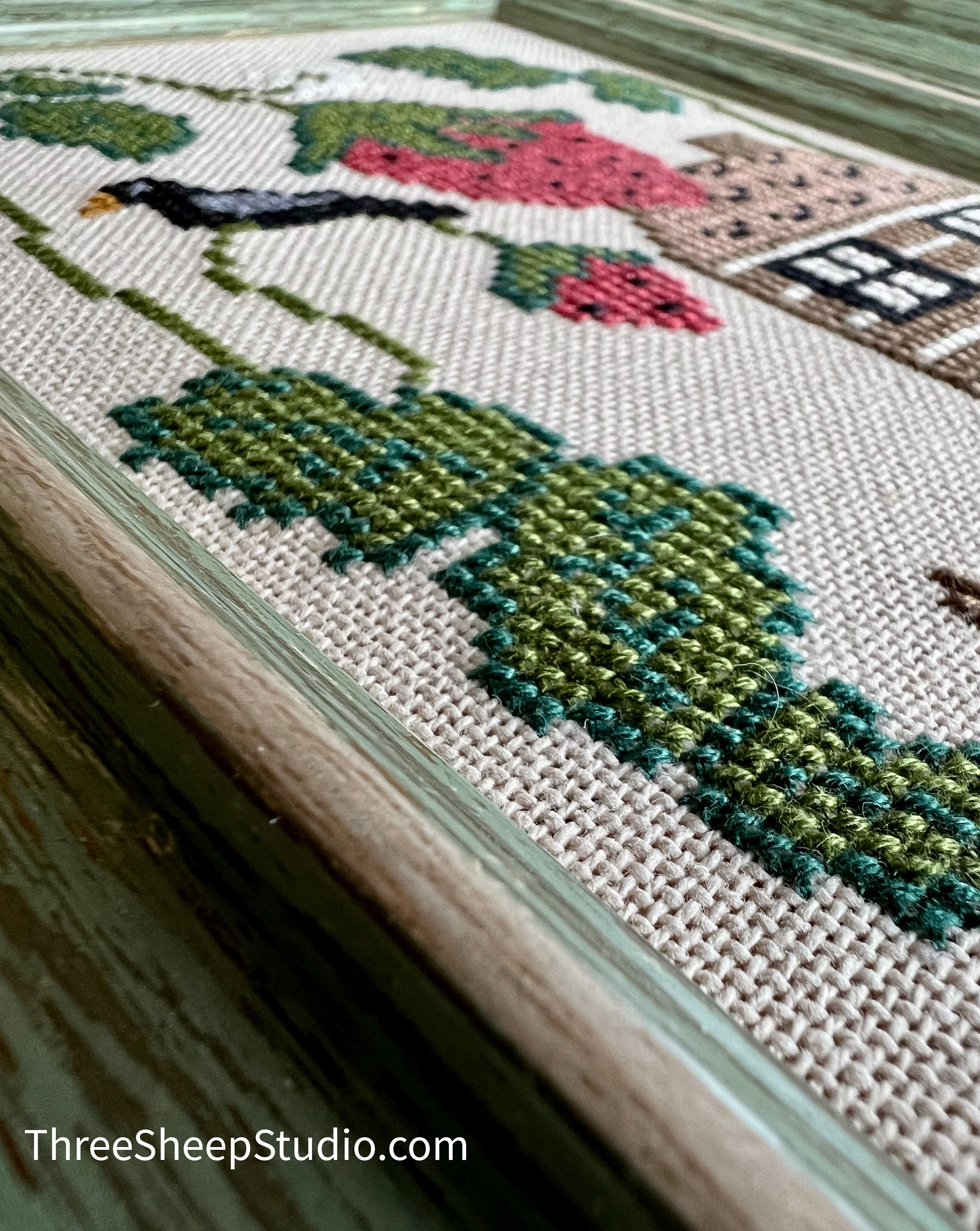 Strawberry Cottage - Cross Stitch Pattern - CS44 - Counted Cross Stitch ...